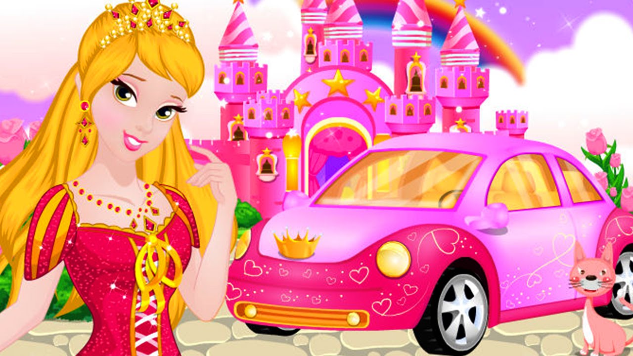 Princess Car Wash Cleaning & Decorating Cute Game for Little Children ...