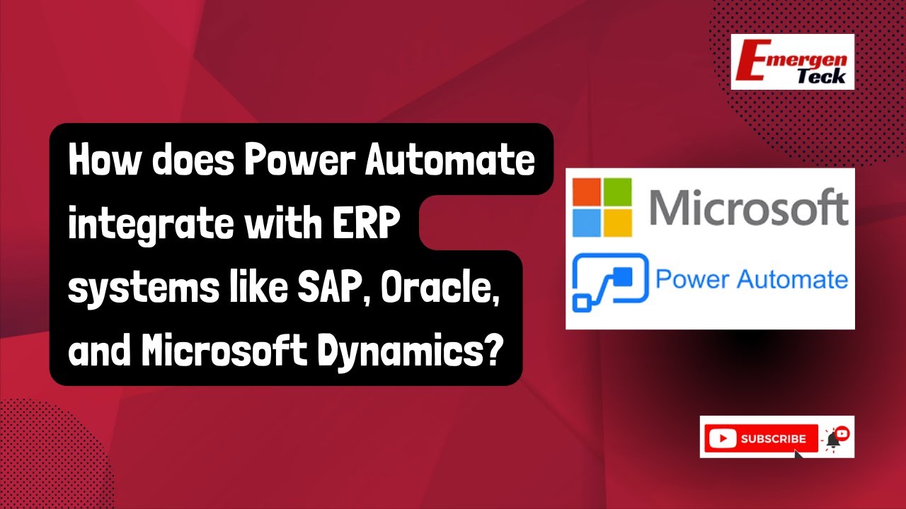 Power Automate Tutorial | Desktop vs. Web | ERP Integration, AI, and ...