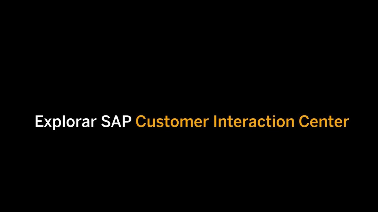 Explore o SAP Support: Customer Interaction Center - YouTube