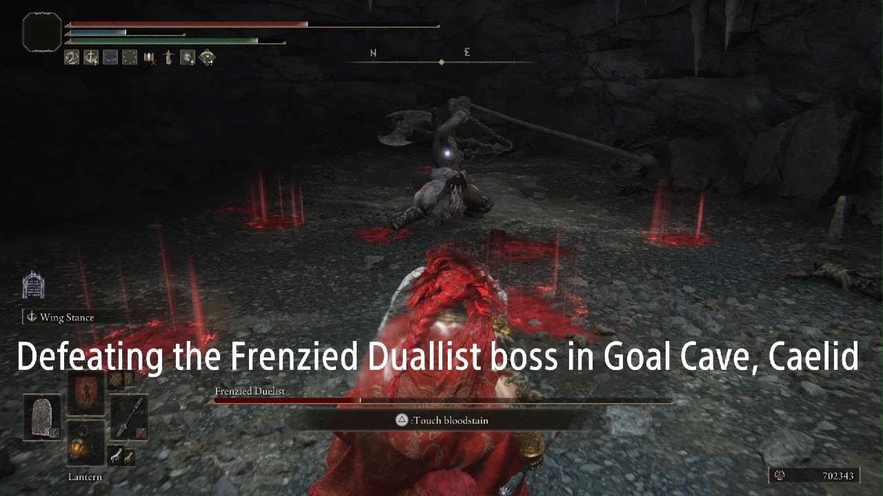 ELDEN RING, NG+5: Defeating the Frenzied Duallist boss in Goal Cave ...