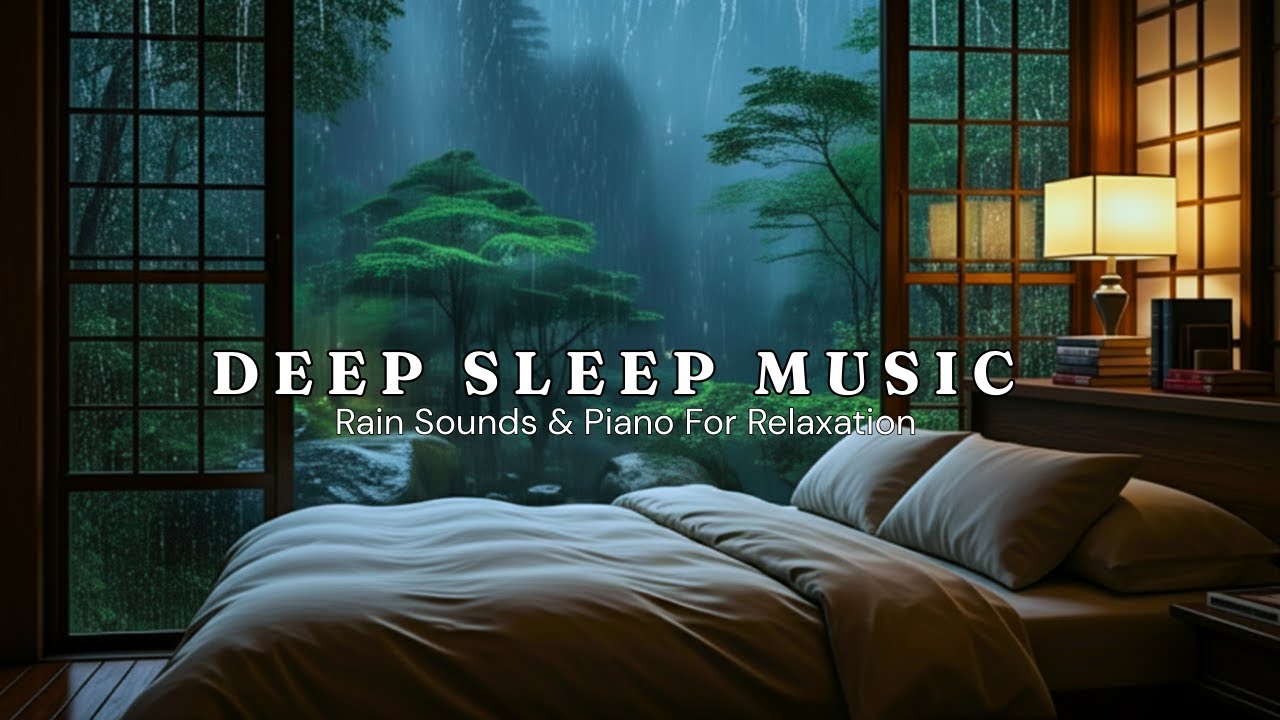 Calm Rain & Slow Piano Music for Deep Sleep Tonight - YouTube