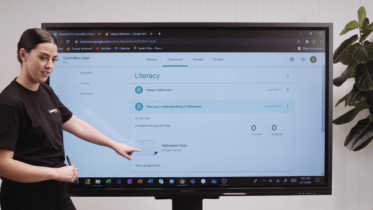 Google Classroom on the CommBox Classic V3 & V3X - YouTube