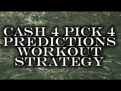 Cash 4 Pick 4 for 4/4/25 Predictions Strategy Workout for Winning ...