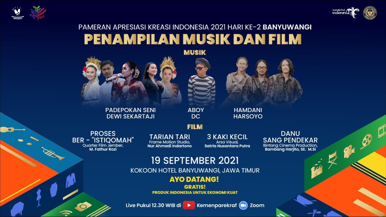 (LIVE) Penampilan Musik dan Film Pameran Apresiasi Kreasi Indonesia ...