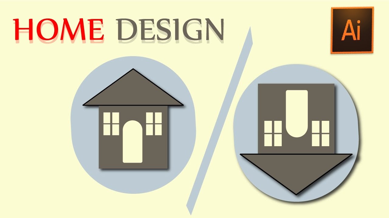 illustrator building design | House Design In Illustrator - YouTube