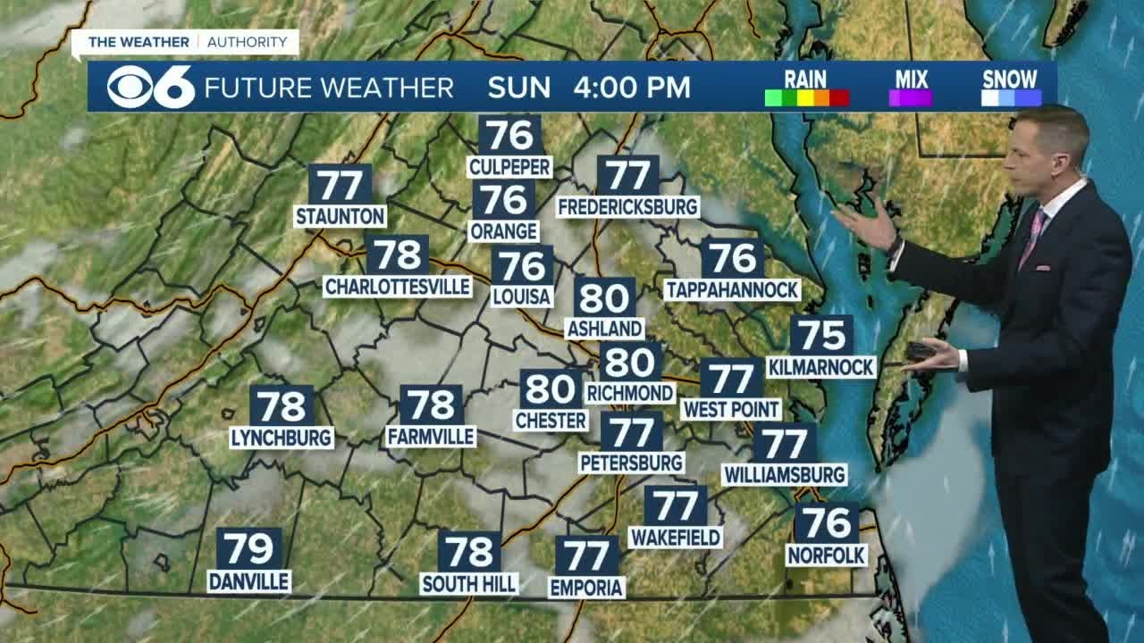 Hour-by-hour look at weekend weather in Virginia - YouTube