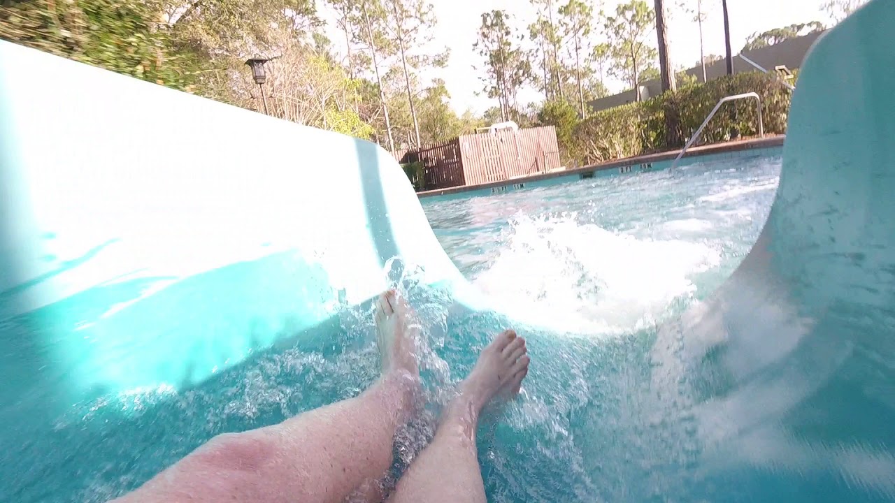 Loch Ness Monster pool water slide, Innisbrook Resort - YouTube