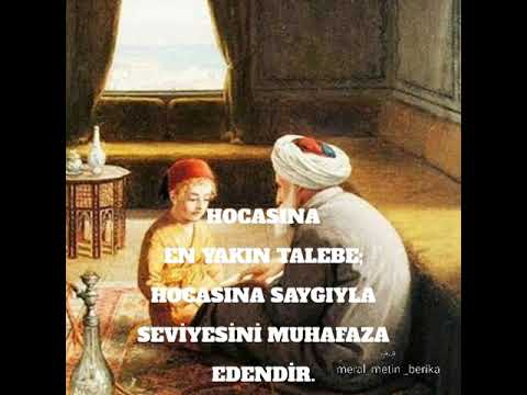 HOCA TALEBE İLİŞKİSİ NASIL OLMALI?