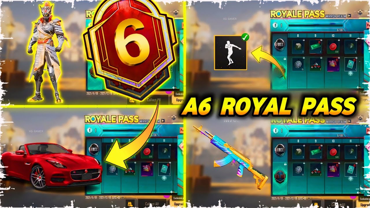 A6 Rass PASS 😍 1 To 100 RP 🔥 A6 ROYAL PASS PUBG MOBILE ( A6 ROYAL PASS ...