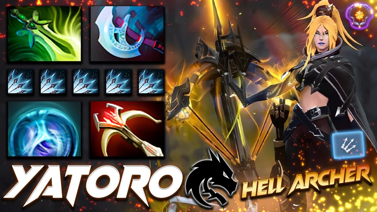 Yatoro Drow Ranger - HELL ARCHER - Dota 2 Pro Gameplay [Watch & Learn] - YouTube