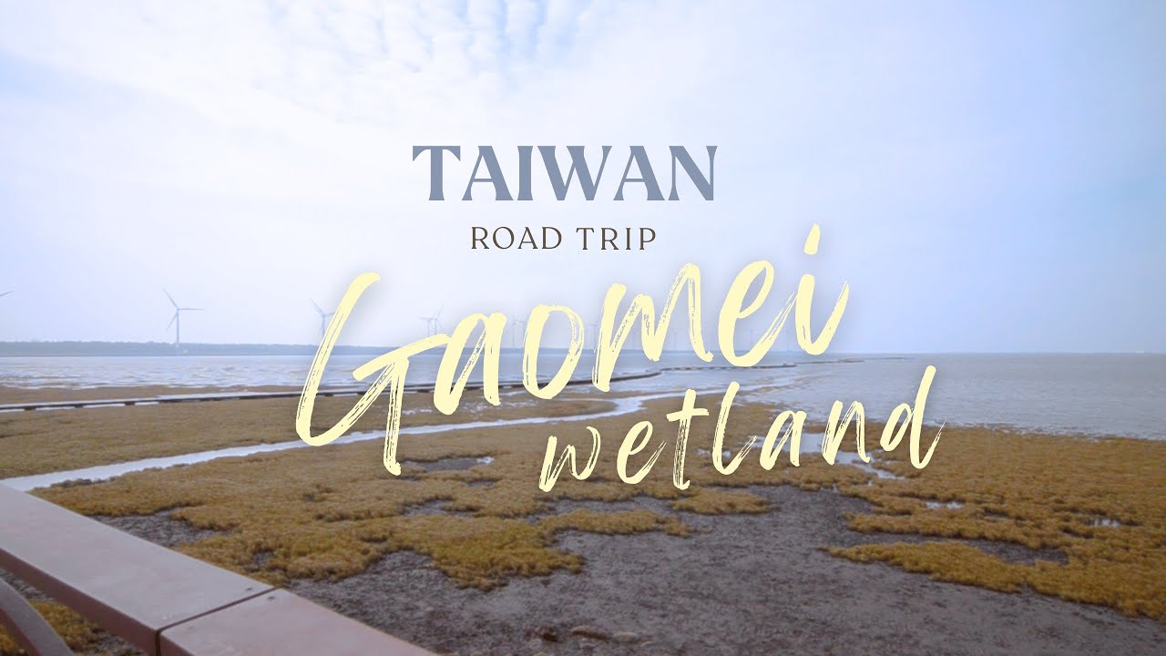Taiwan Road Trip Ep.3 เดินเล่นท่ามกลางกังหันลมและลมทะเล Gaomei Wetland ...