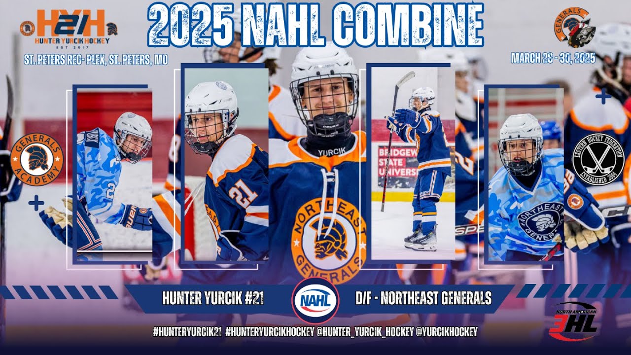 Hunter Yurcik#8 2025 NAHL COMBINE GAME 2 - 29 March 2025 8:00 AM - YouTube