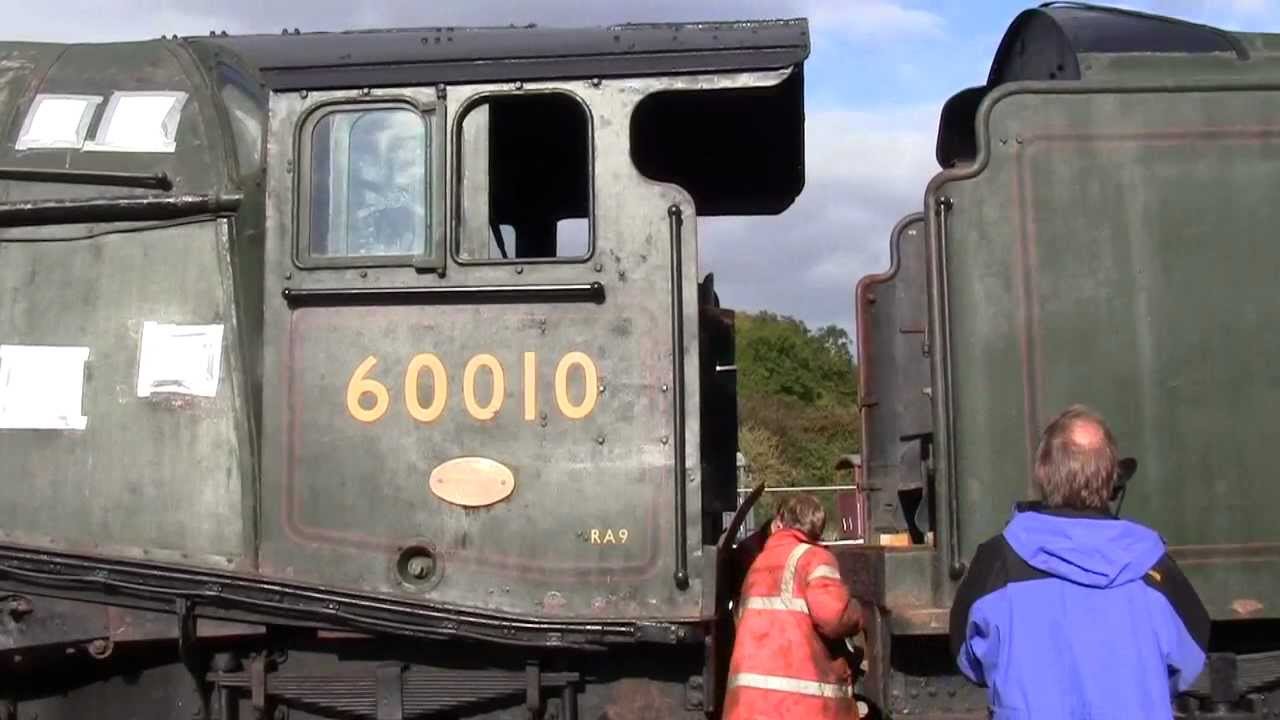 A4 60010 Dominion Of Canada tender and loco being reunited @ Locomotion ...