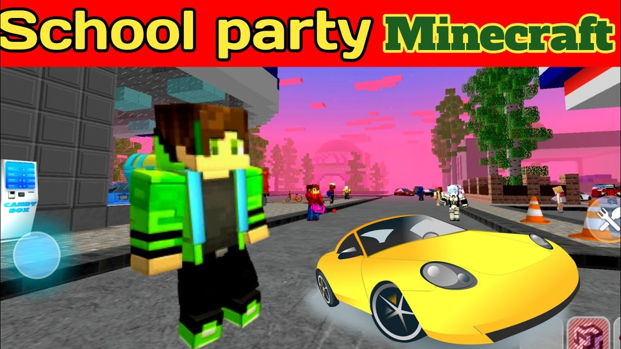 School party Minecraft game | 2024 school party craft new update | how ...