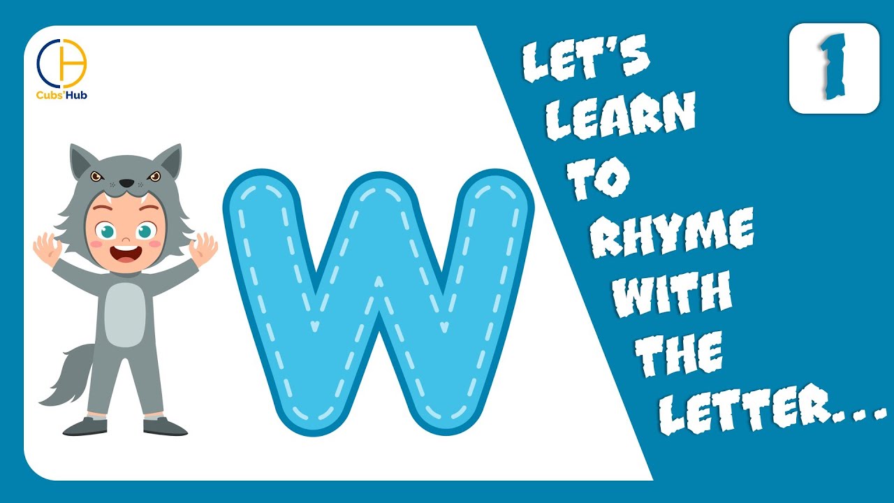 Alphabet Adventures: Exploring Letters with Letter Rhymes - "W" Letter ...