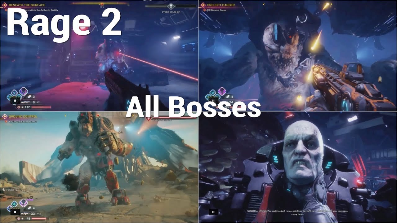 Rage 2 All bosses - YouTube