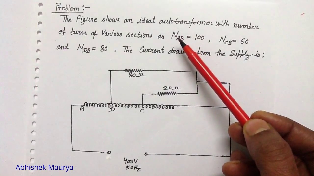 single phase Auto transformer - YouTube