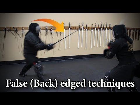 Cool Techniques Using the BACK Edge of the Sword - YouTube