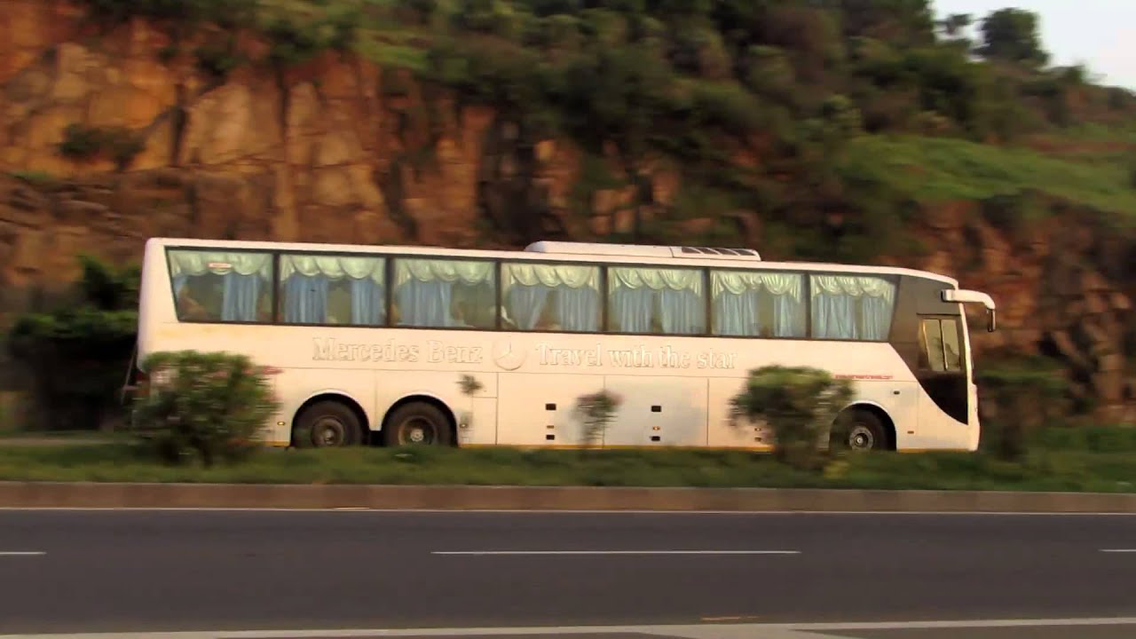 Parveen Travels Mercedes Benz multi axle bus - YouTube