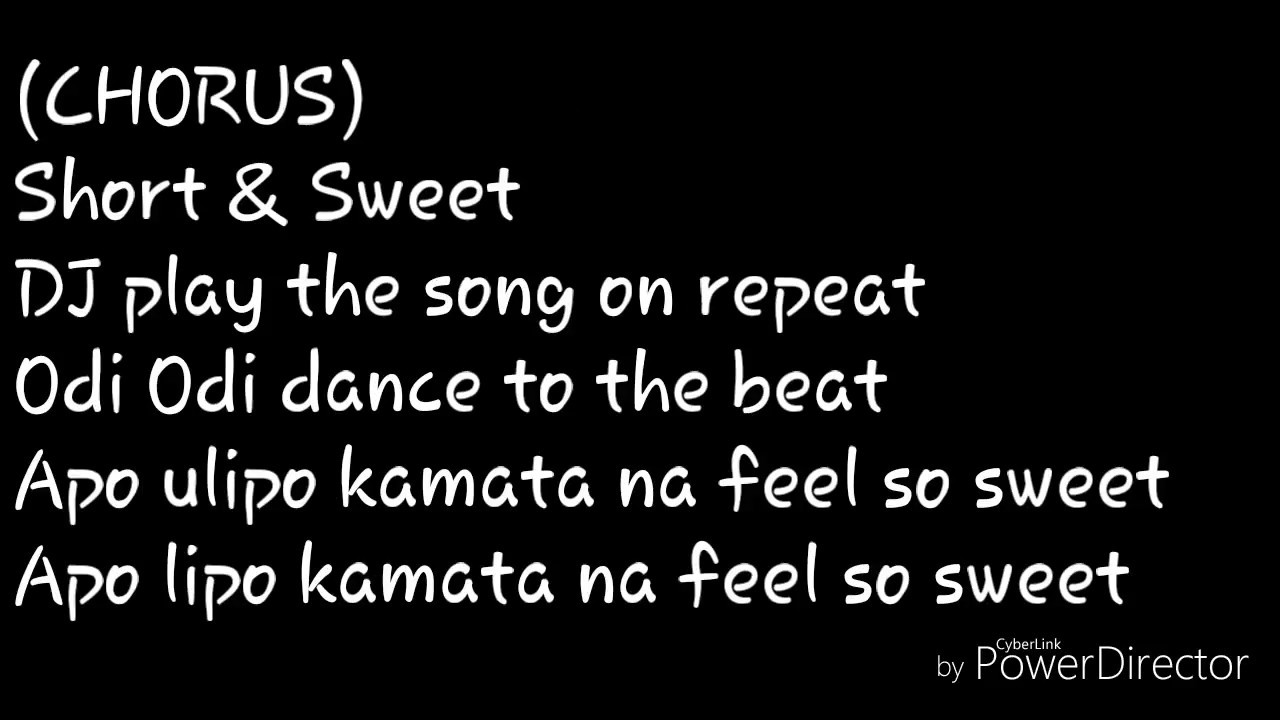 SHORT N SWEET LYRICS BY SAUTI SOL FT NYASHINSKI - YouTube