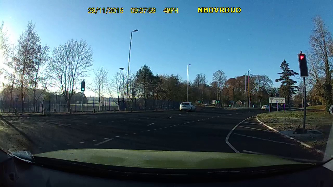 Approaching Queens Roundabout to exit 3, heading towards Farnborough ...