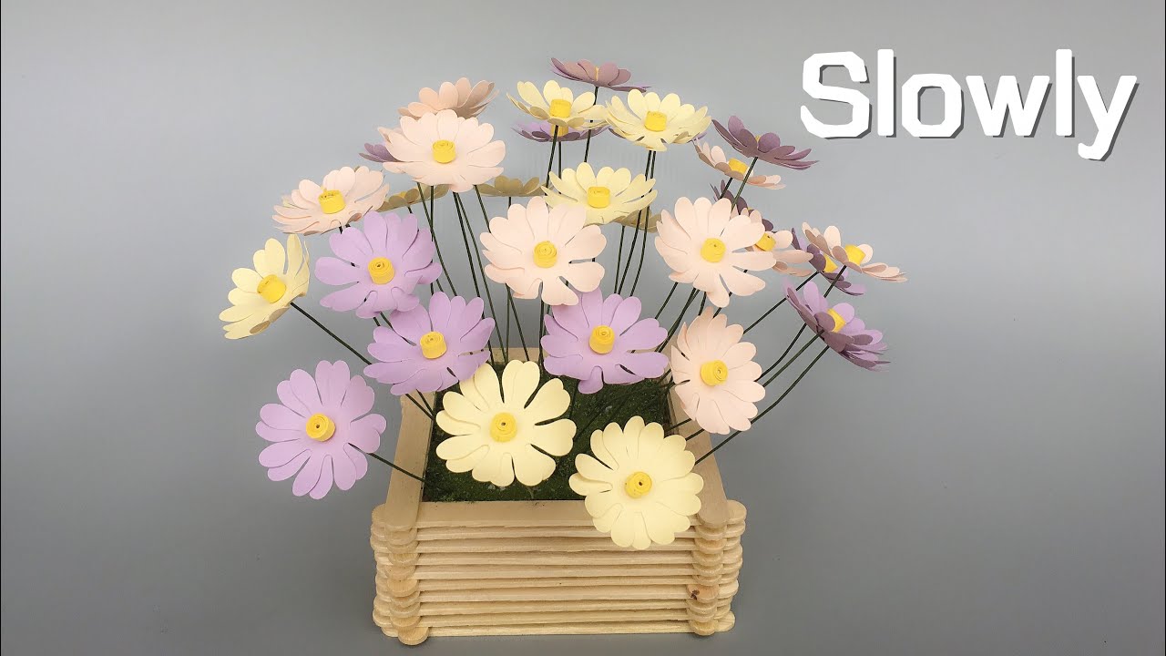 ABC TV | How To Make Daisy Paper Flower With Shape Punch #1 (Slowly ...