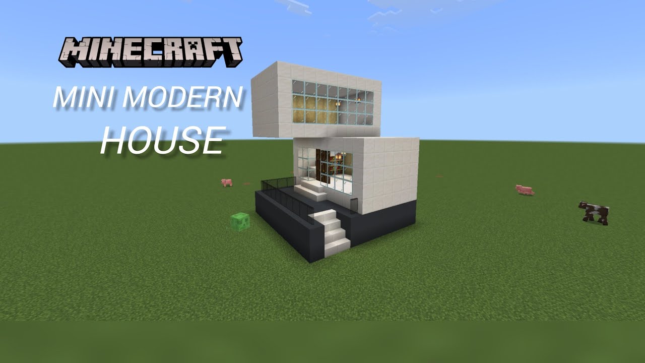 Minecraft Mini Modern House #hanurajgaming - YouTube