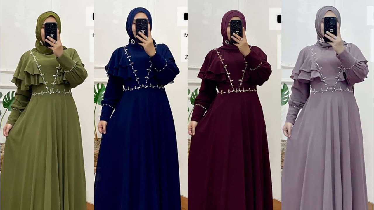 Midi dress jumbo polos dan modis|cocok di buat jalan-jalan - YouTube