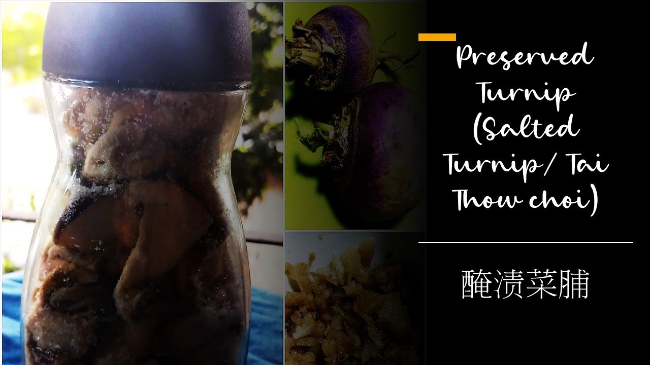 醃渍菜脯 | Preserved Turnip (Salted Turnip/ Choi Poh) | How to Make Tai ...