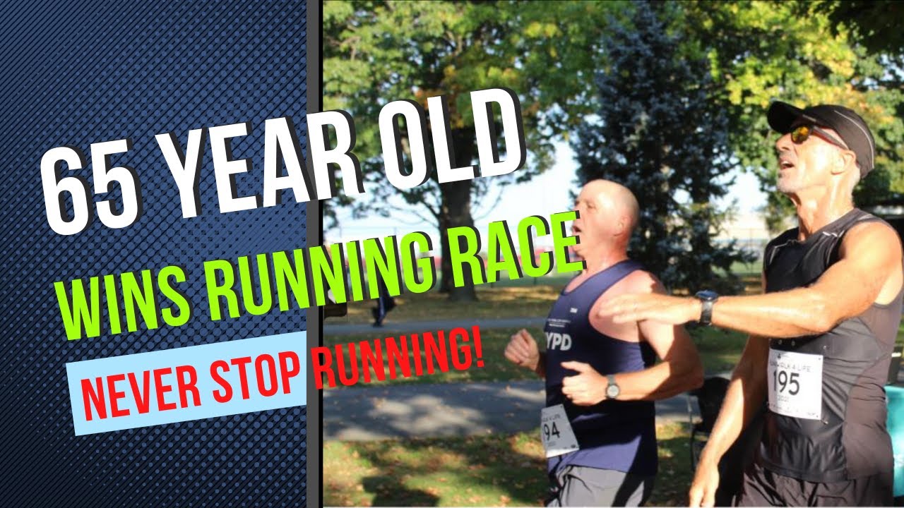 65 Year Old Wins Running Race! - YouTube
