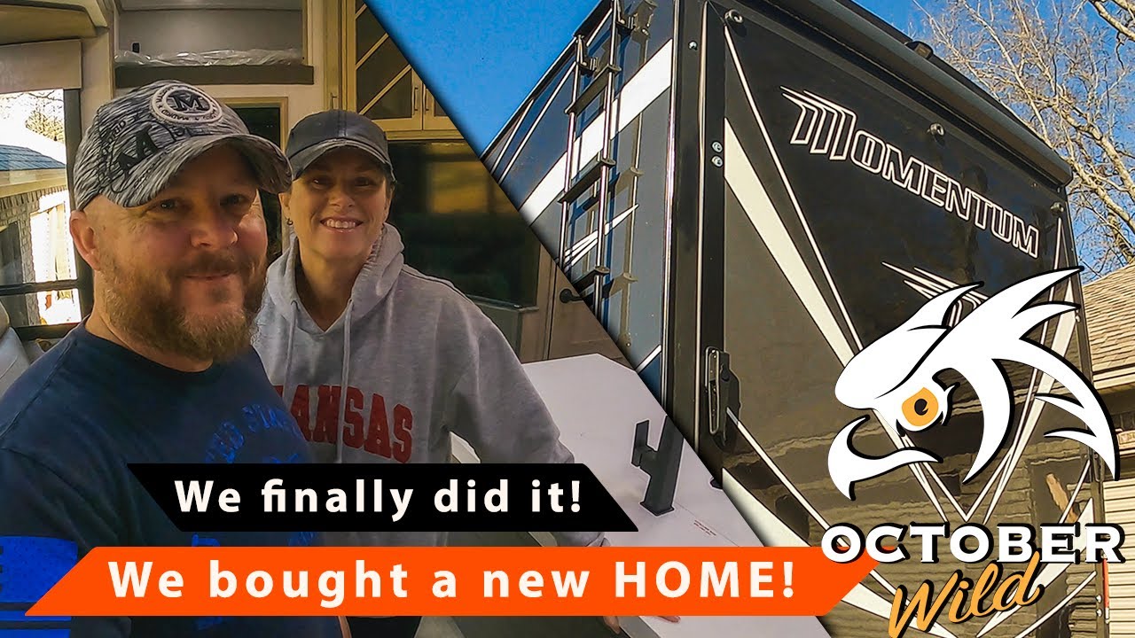 Pick up and tour of our Grand Design Momentum 381MS Toy Hauler! - YouTube