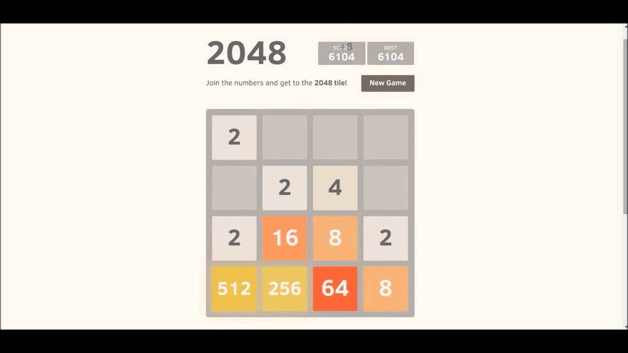 Achieving the "2048 Tile" - YouTube