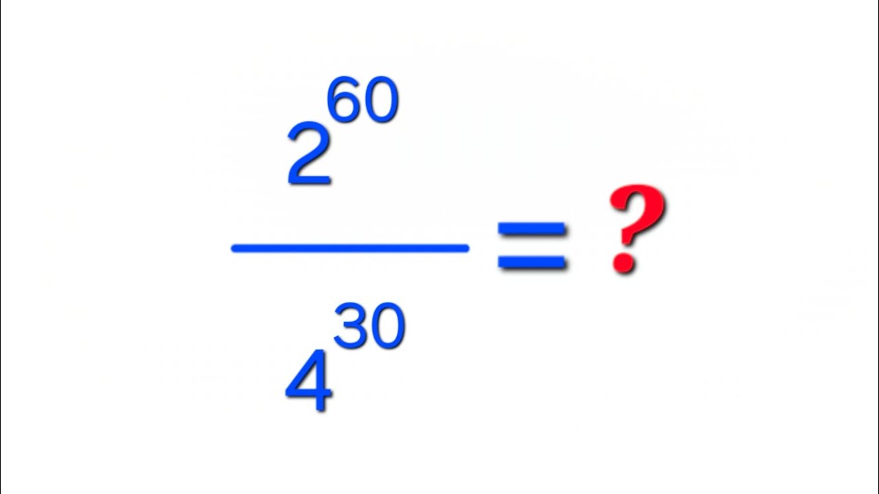 Easy exponent problem | you should try it |study guide - YouTube