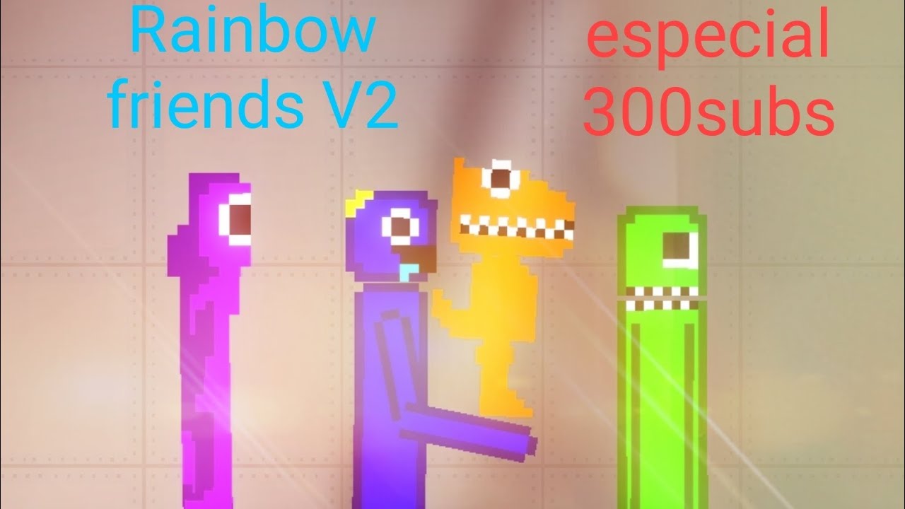 Rainbow friends V2 en melón playground - YouTube