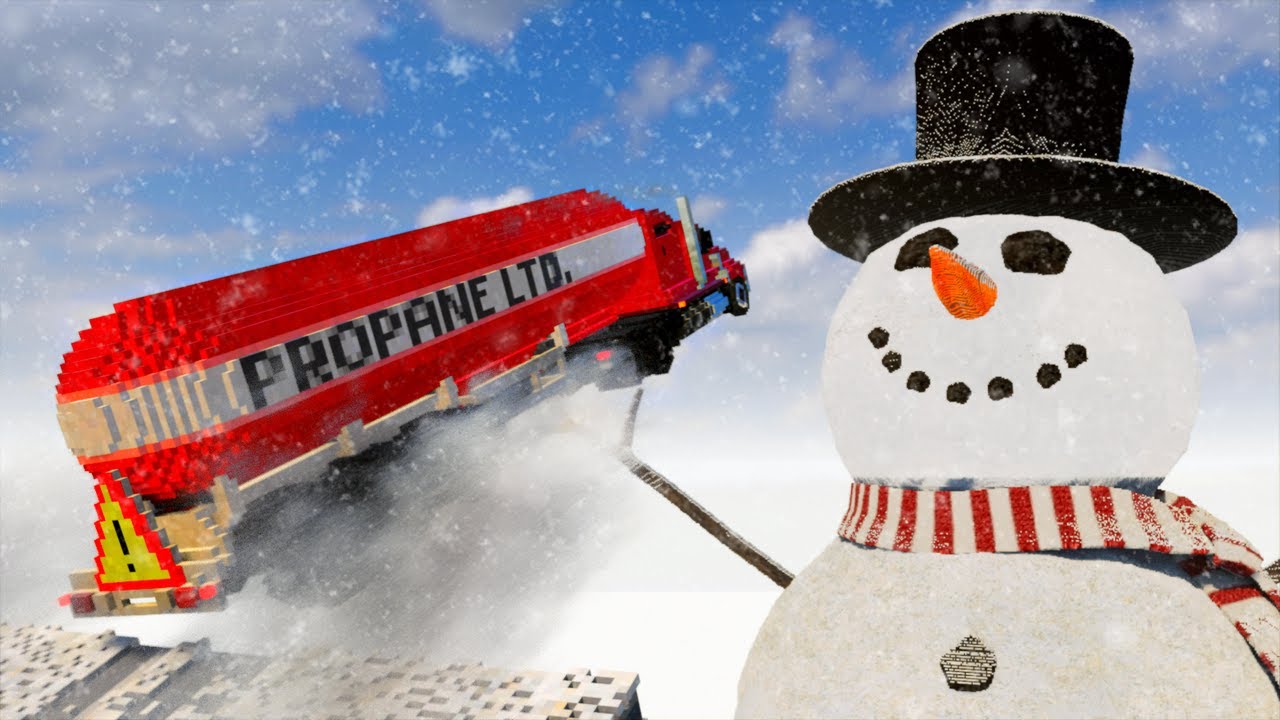 Cars vs Snowman - Teardown - YouTube