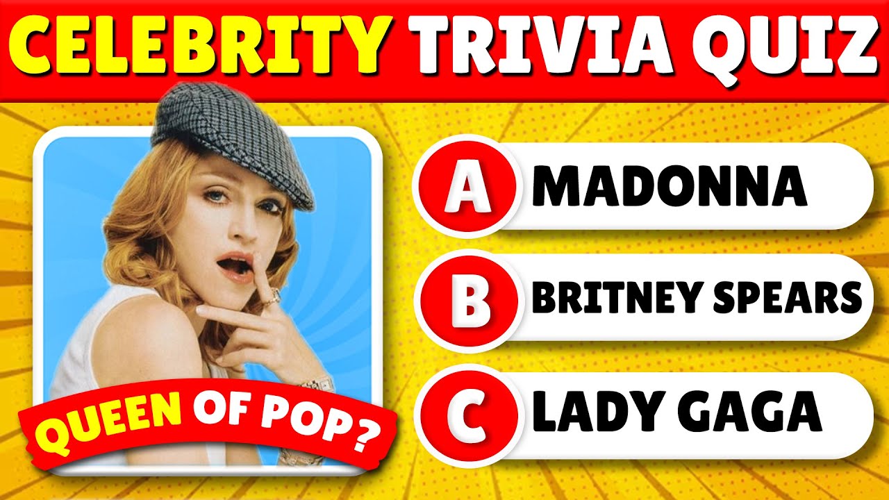 🌟 Celebrity Trivia Quiz | Multiple Choice Questions | Ultimate ...