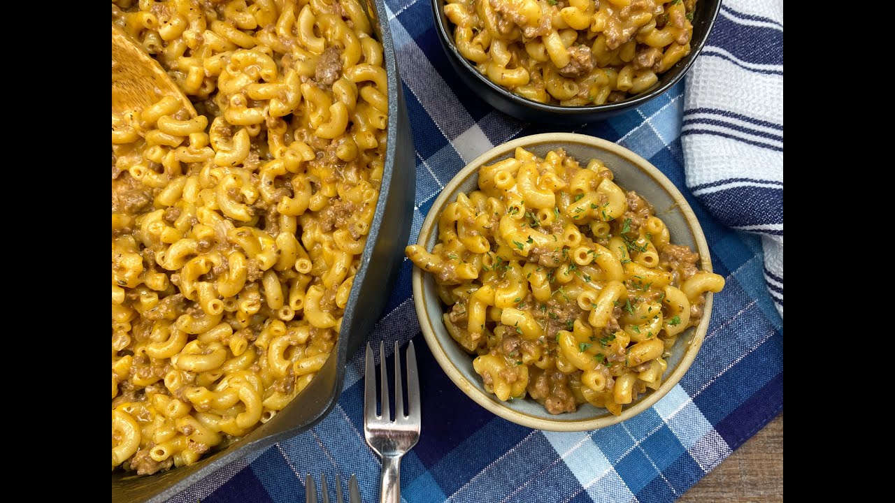 One Pot Hamburger Helper Beef Pasta Recipe - YouTube