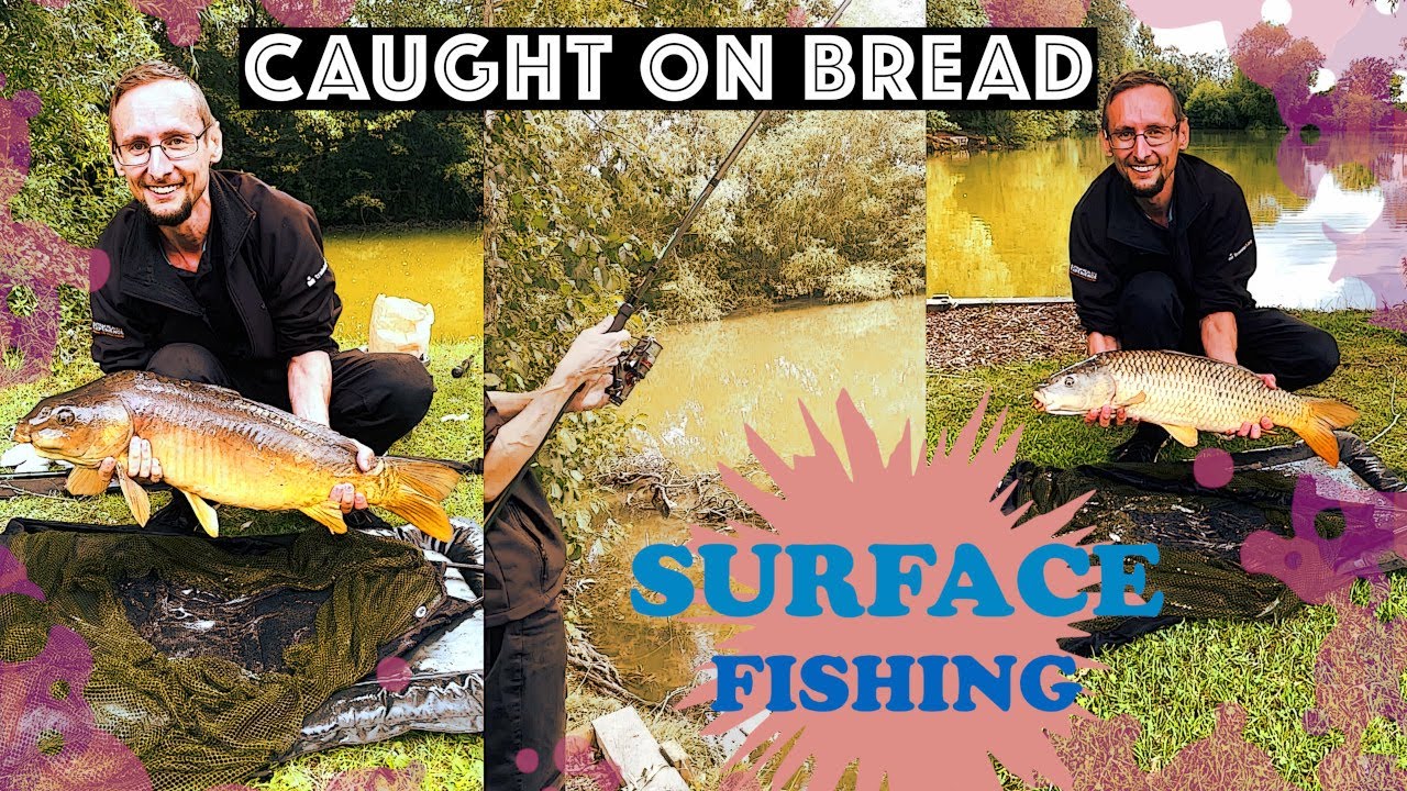 A short 2 hour carp fishing session. Floating bread on the surface ...