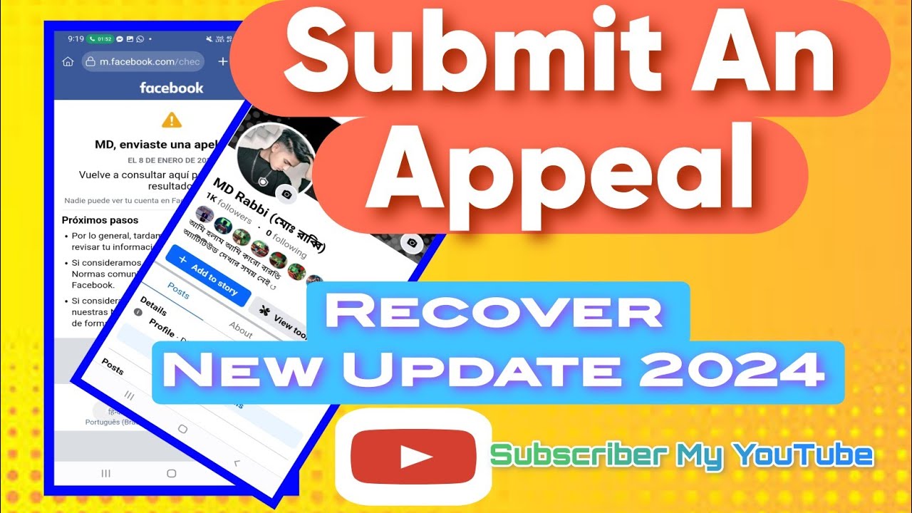 #Submit An Appeal #Facebook Account Recovery 2024/ New Update Video ...