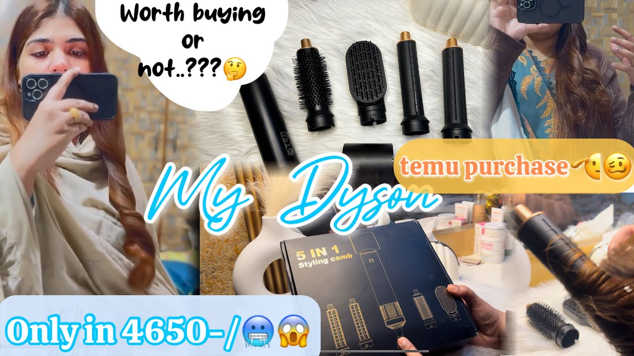 5 in 1 styling comb || temu purchase || Nimis Vlog - YouTube