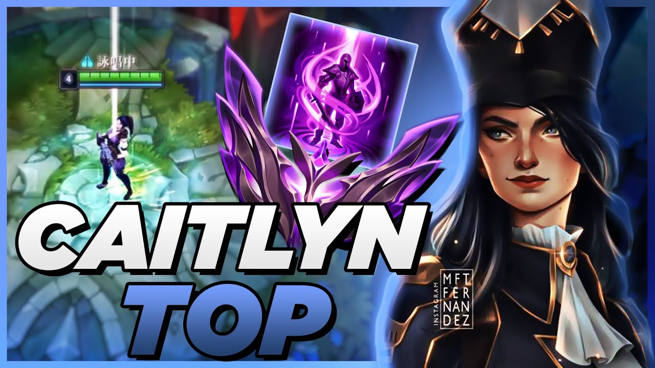 CAITLYN TOP NO MESTRE | MONO CAITLYN GAMEPLAY EXPLICATIVA #10 - YouTube