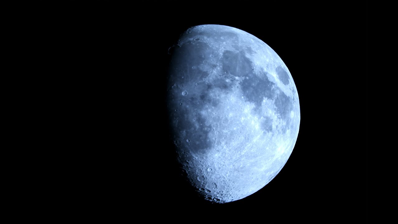 YESTERDAYS MOON NO ZOOM - YouTube