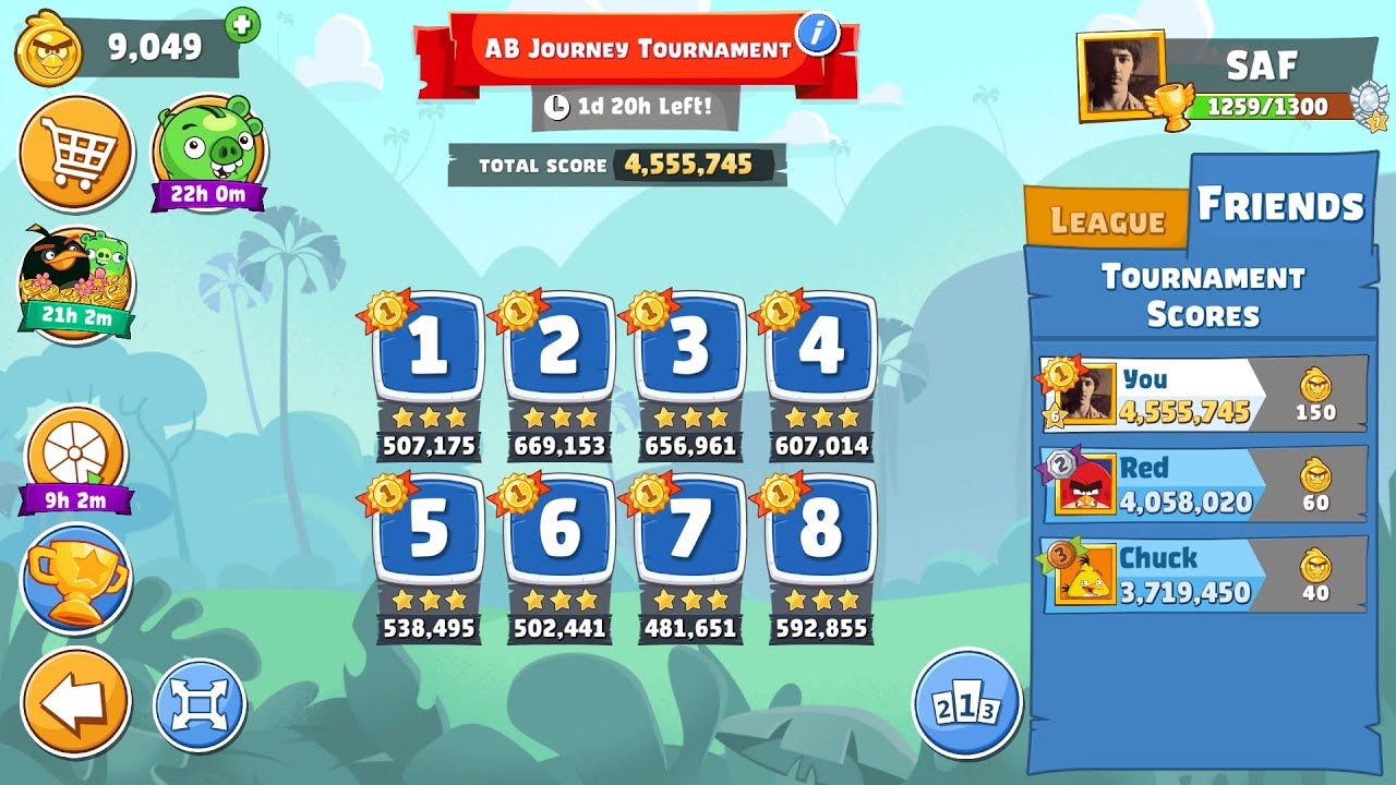 Angry Birds Friends. AB Journey Tournament (22.01.2021). All 3 stars ...