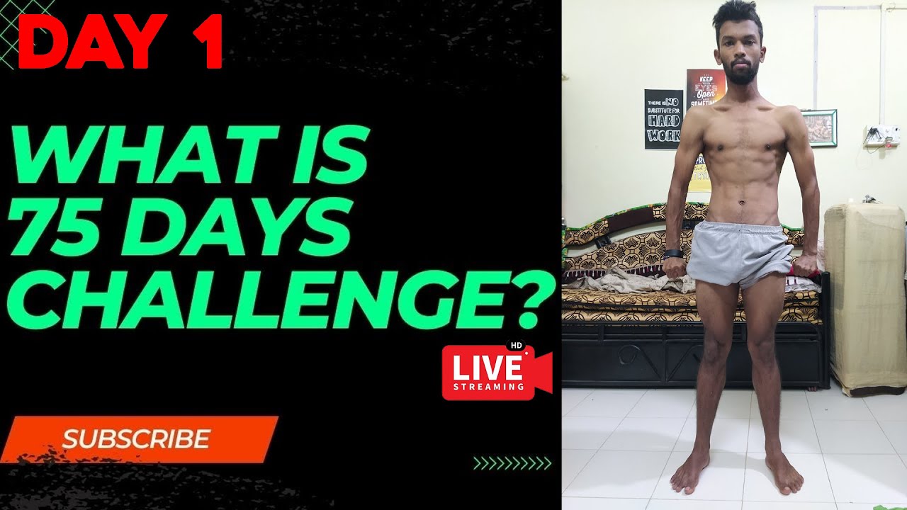 75 Days Hard Challenge: Day 1 | Live with [ Sahil Karekar ] - YouTube