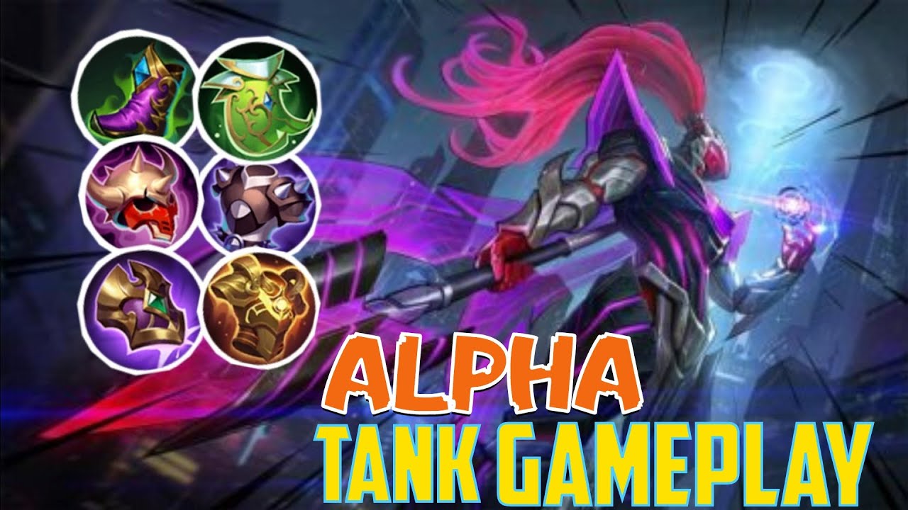 Tank alpha gameplay | alpha build and emblem 2022 | Build top global ...