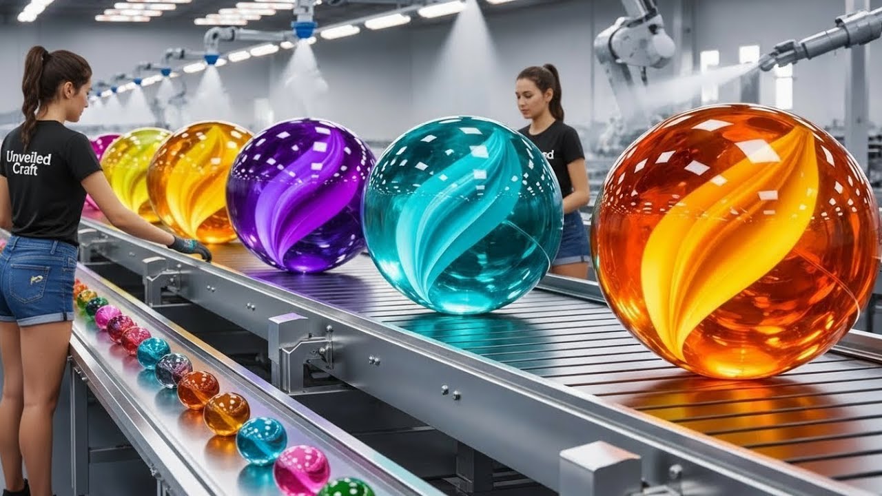 Inside a Modern Glass Marble Factory | From Recycled Scrap to Shiny ...