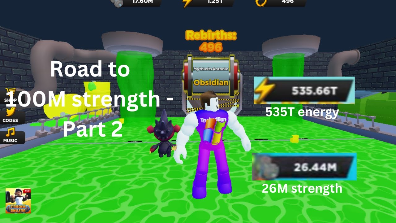 26M strength & 535T energy - Road to 100 Million Strength on Roblox ...
