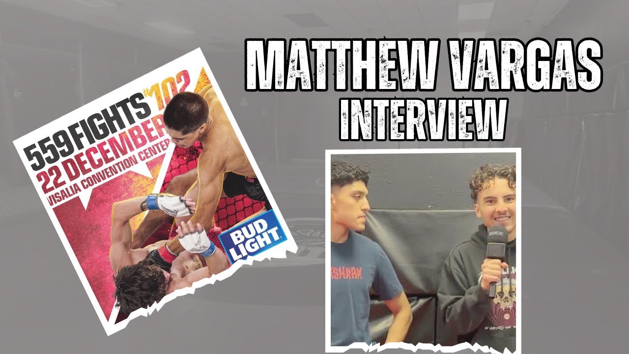 Road To 559 Fights 102 | Matthew Vargas Talks Debut, Training at Ochoa ...