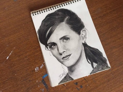Drawing Emma Watson/ Belle - Beauty and The Beast - YouTube