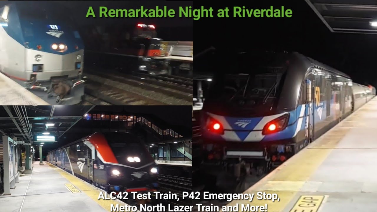 RARE: Amtrak ALC42 Test Train, P42 Emergency Stop, Metro North Lazer ...